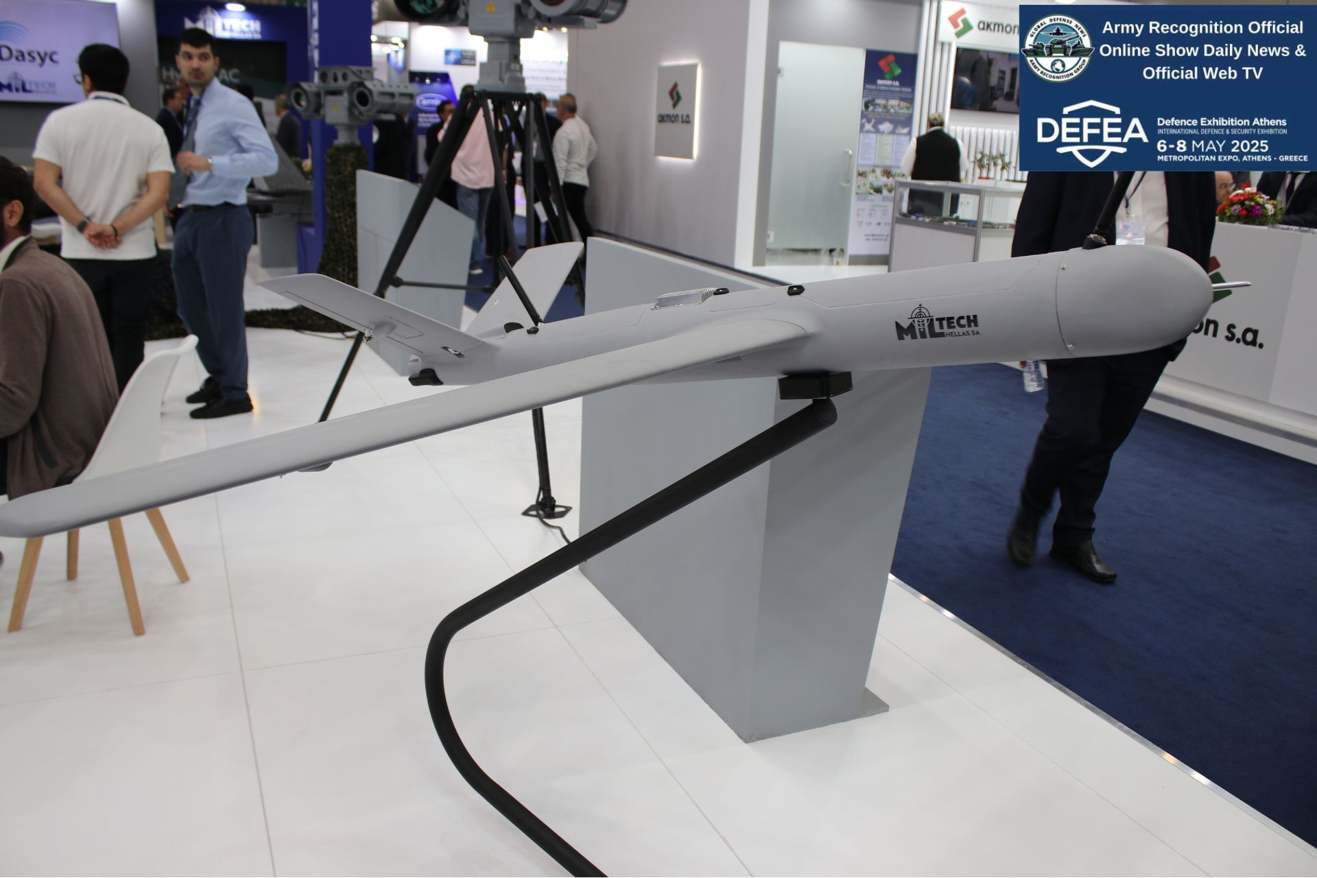 DEFEA 2025: MLT-LMS-Z5 New Autonomous Loitering Munition from Miltech Hellas Designed for High ...