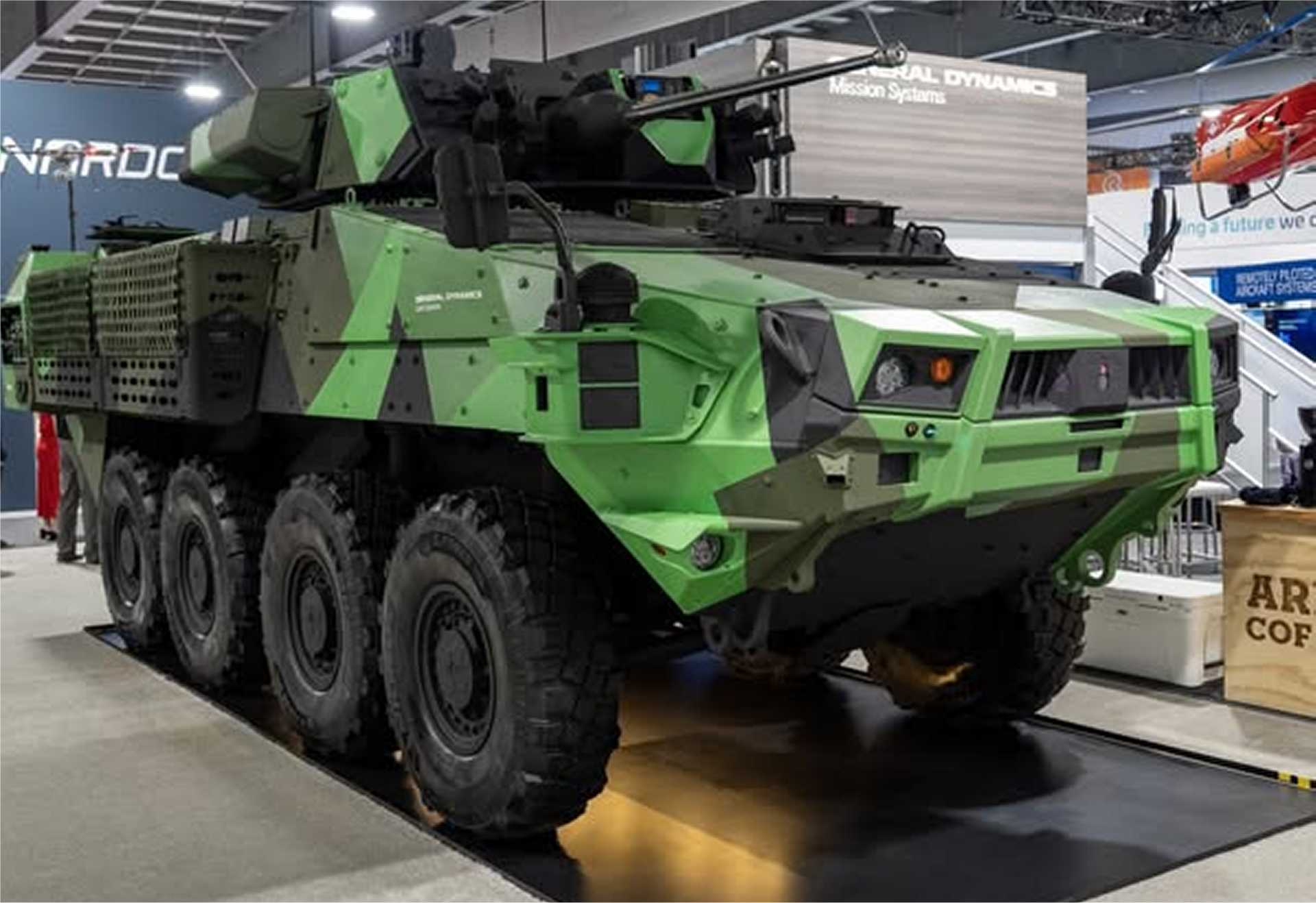General Dynamics Canada presents LAV 6.0 Mk II 8x8 with new turret ...