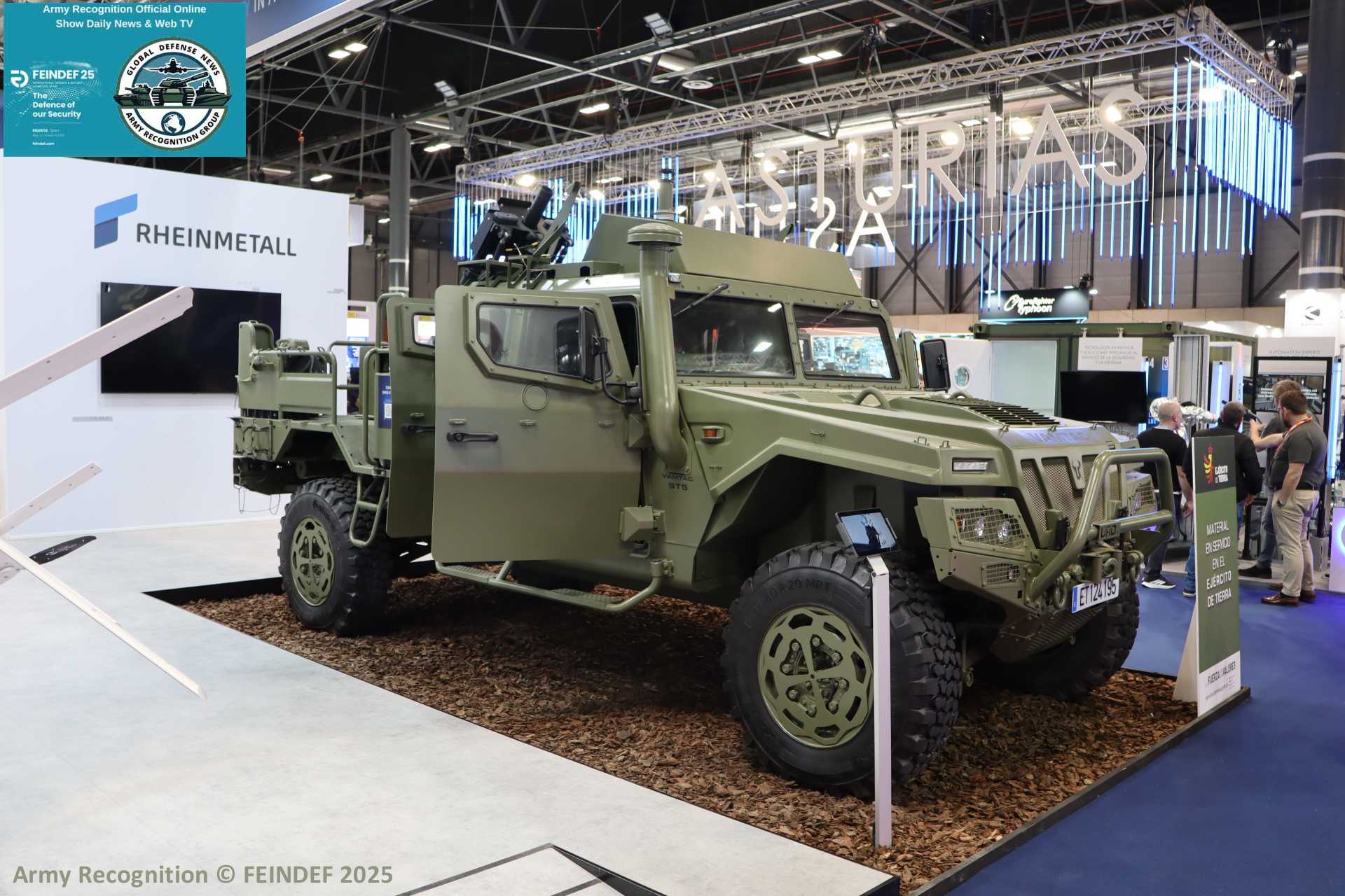 FEINDEF 2025: Germany's Rheinmetall Debuts Dual 81mm EIMOS Mortar System on VAMTAC Light ...