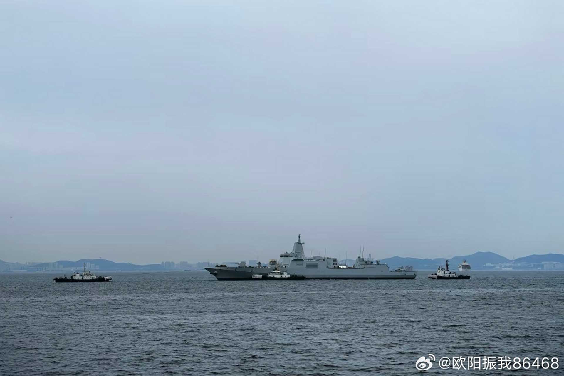 China's tenth Type 055 destroyer starts sea trials to reinforce carrier ...
