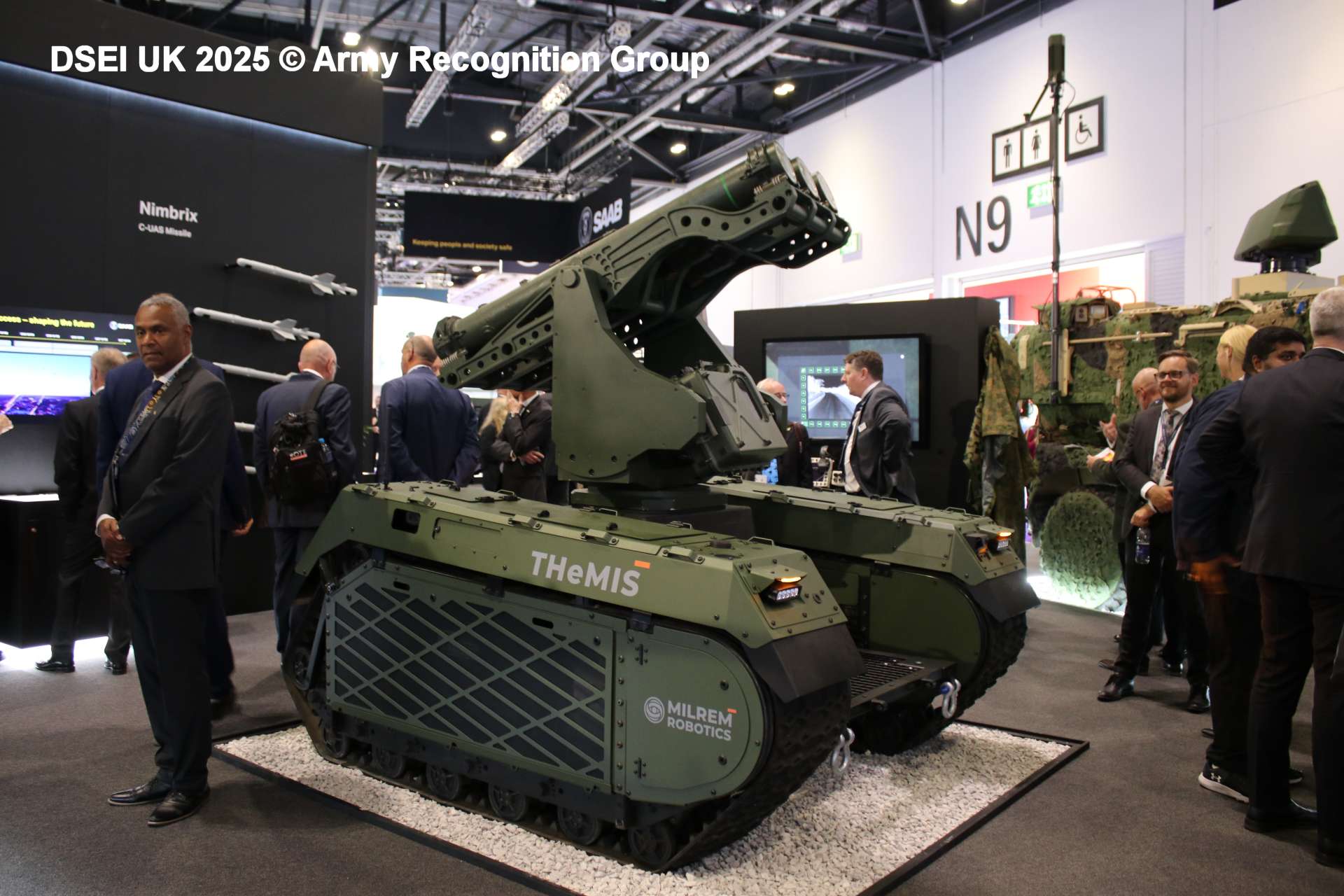 DSEI 2025: Milrem Themis UGV Armed With Saab RBS 70 NG Reshapes Battlefield Air Defense Options