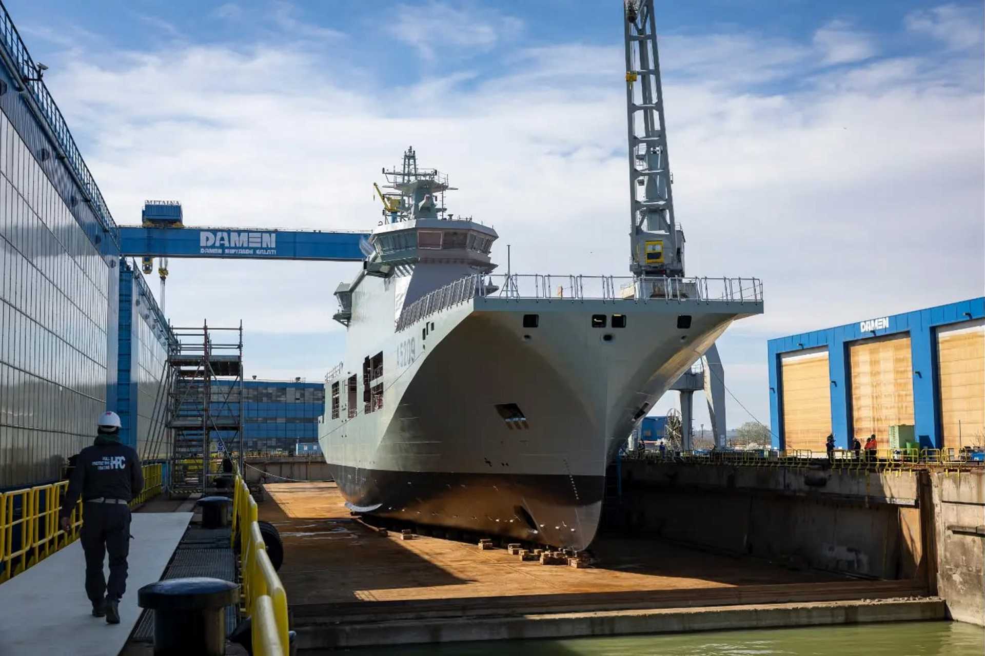 Portugal launches first drone carrier NRP D. João II in Romania for ...
