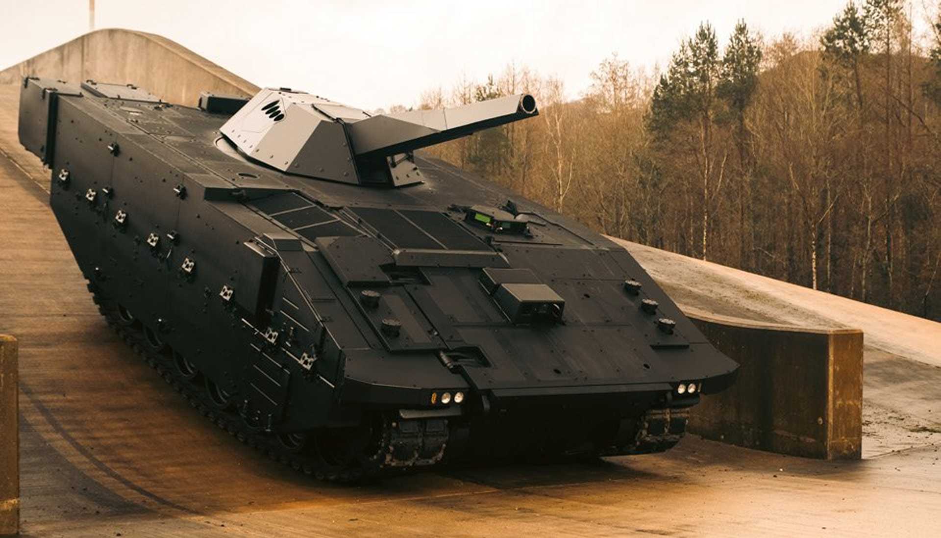 Patria and General Dynamics UK unveil new Ajax NEMO 120mm self ...
