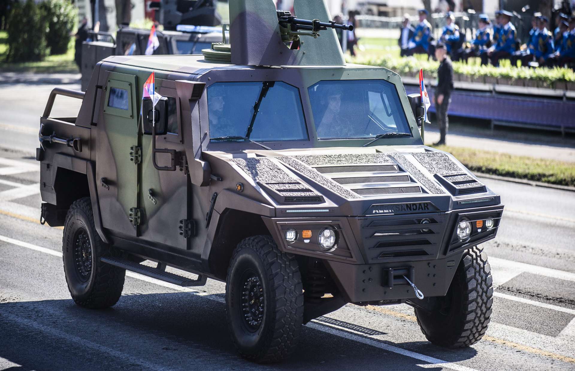 Serbia debuts Aleksandar Unifier 4x4 armored vehicle at Unity Day Parade