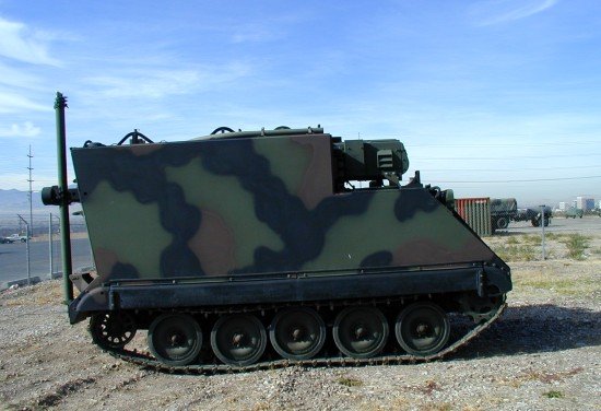 M577 tracked armoured vehicle command post US army United States ...