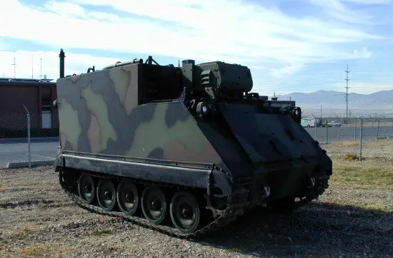 M577 tracked armoured vehicle command post US army United States ...