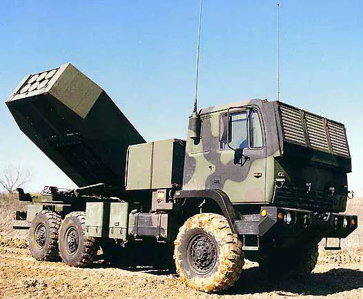 HIMARS M142 high mobility multiple artillery rocket launcher system ...