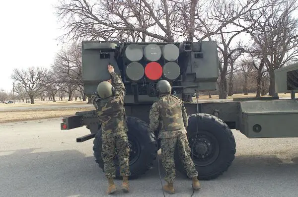 HIMARS M142 high mobility multiple artillery rocket launcher system ...