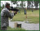 United States army soldiers test the prototype of LMG Light Machine Gun ...