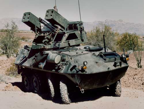 LAV-AD General Dynamics light wheeled air defense armoured vehicle US ...