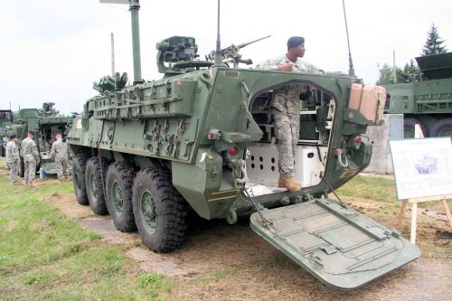 Stryker RV M1127 General Dynamics reconnaissance wheeled armoured ...