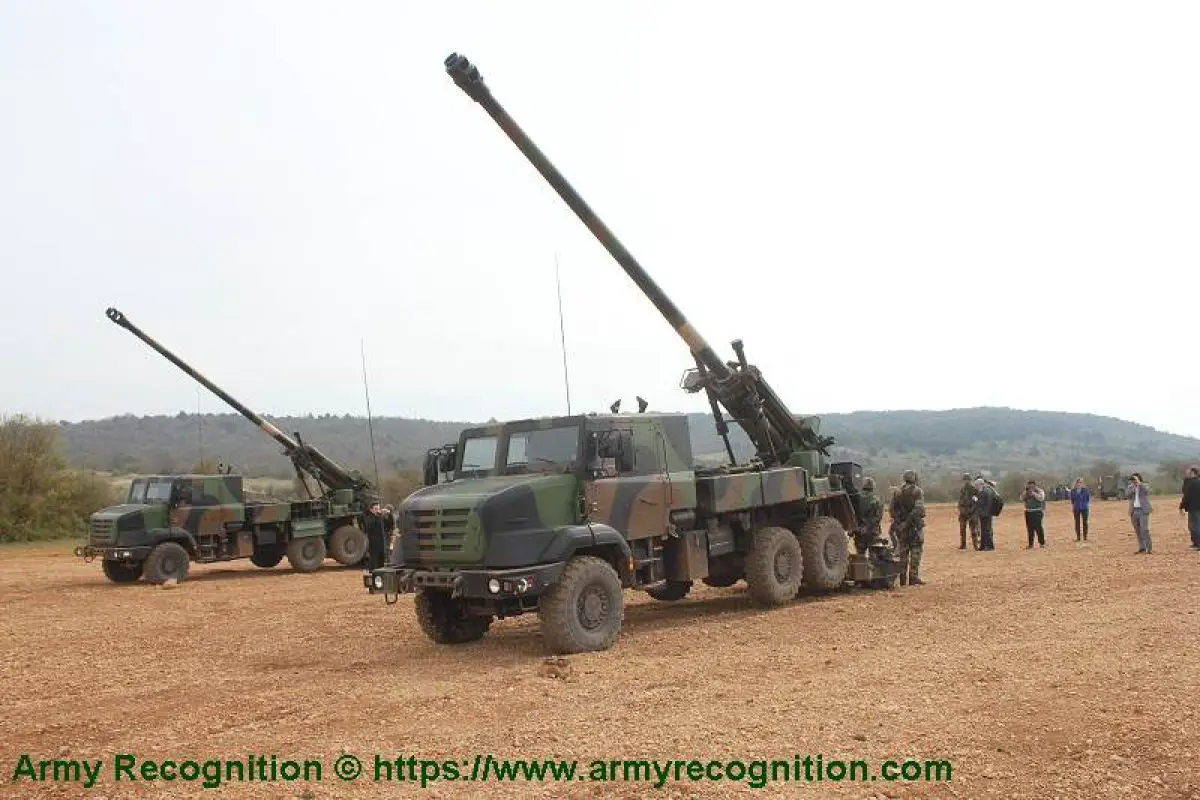 6x6 self-propelled howitzer 155mm CAESAR