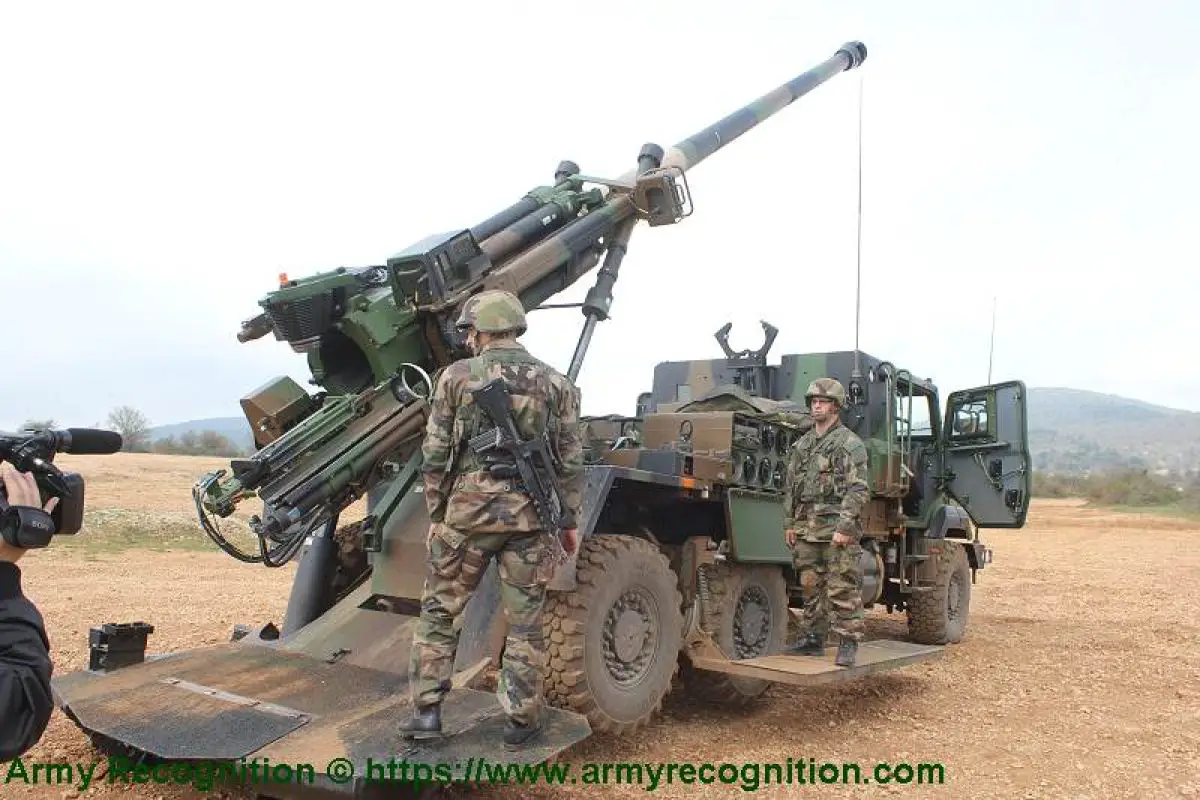 6x6 self-propelled howitzer 155mm CAESAR