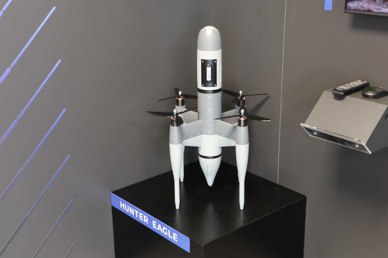 Rafael unveils Hunter Eagle interceptor for counter-drone swarm defense ...