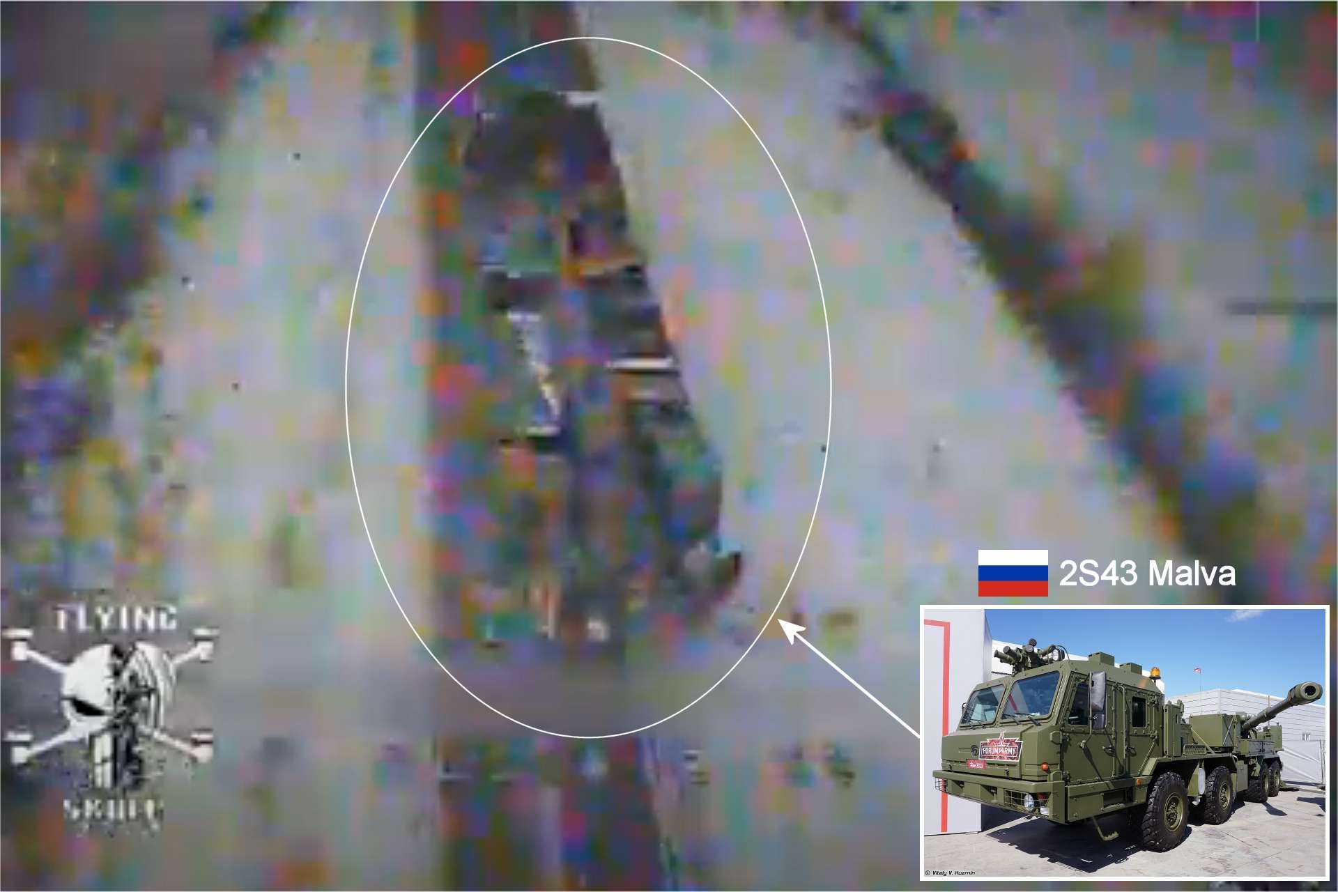 Ukrainian Armed Forces Strike Russian 2S43 Malva Artillery System for First Time